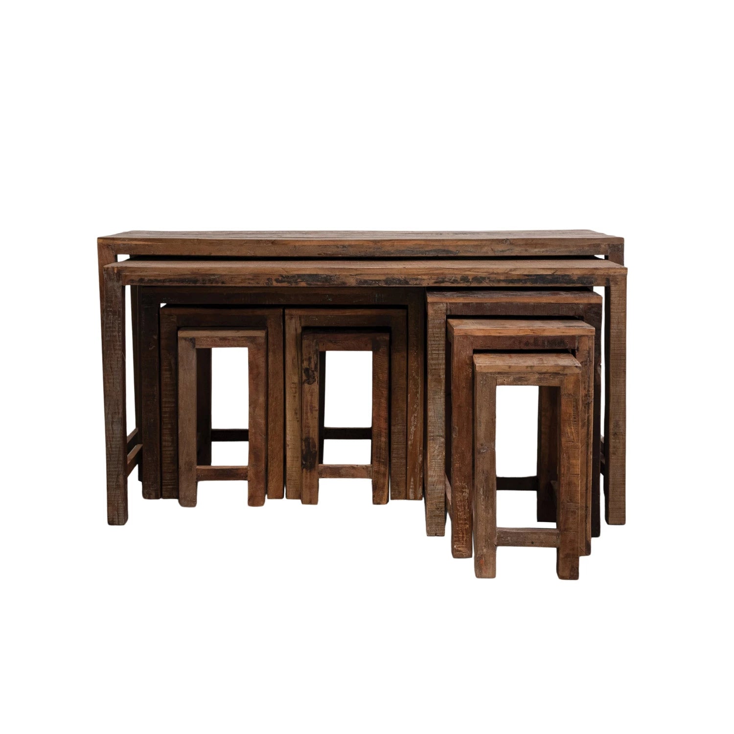 Reclaimed Wood Nesting Tables – Made for Home